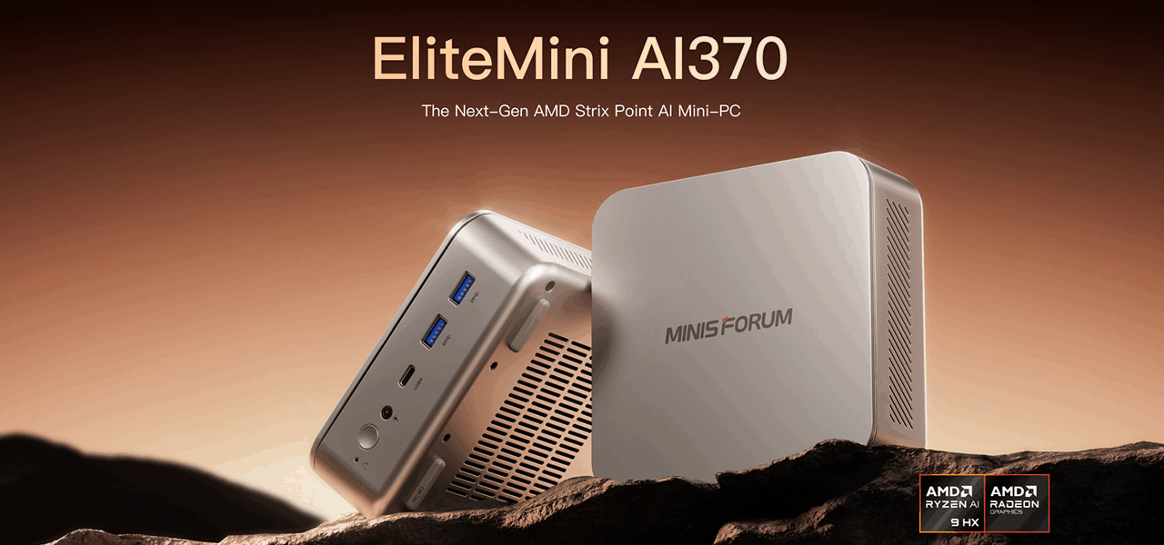 Minisforum lança o mini PC EliteMini AI370 com AMD Ryzen AI - Hardware ...