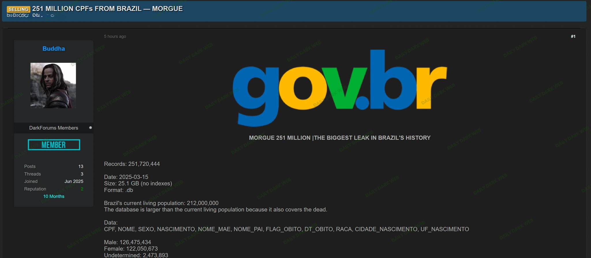 Hacker coloca à venda base com mais de 200 milhões de CPFs brasileiros ...