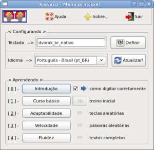 Klavaro, um programa-curso de digitação para Linux e Windows - Hardware ...