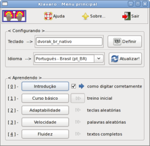 Klavaro, um programa-curso de digitação para Linux e Windows - Hardware ...