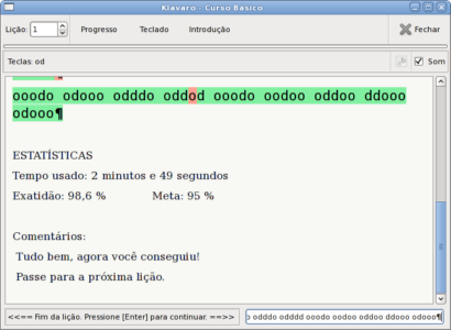 Klavaro, um programa-curso de digitação para Linux e Windows - Hardware ...