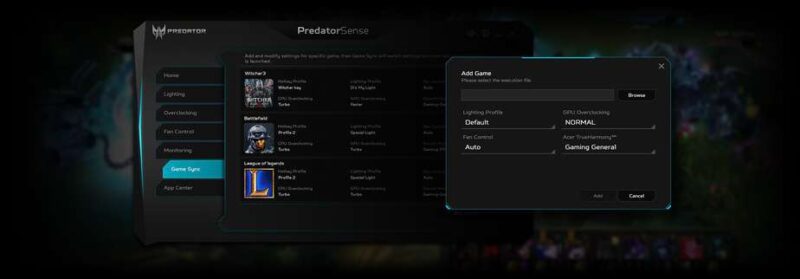 Conheça o Predator Sense, aplicativo de gerenciamento para notebooks ...